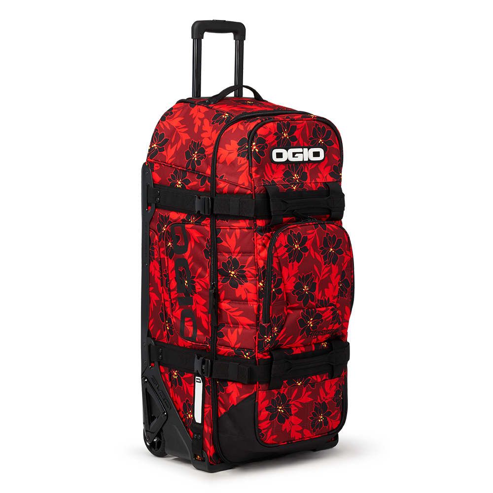 OGIO Red Flower Party RIG 9800 Travel Bag with Wheels